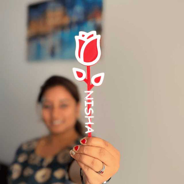 3D Rose Name – The 3D Printing Store India