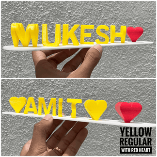 Dual Name Plank – The 3D Printing Store India