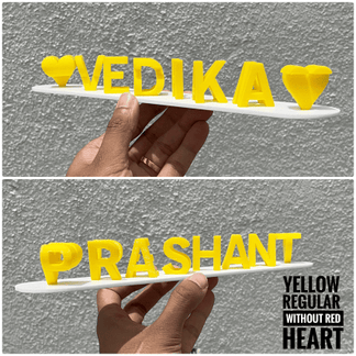 Dual Name Plank – The 3D Printing Store India