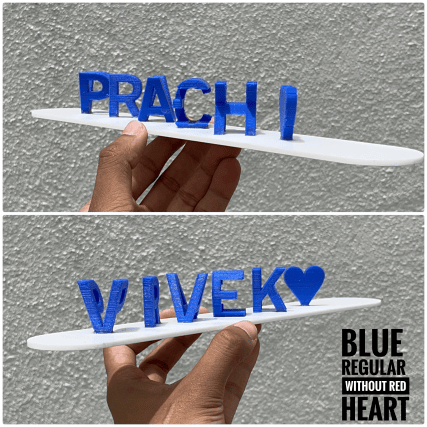 Dual Name Plank – The 3D Printing Store India