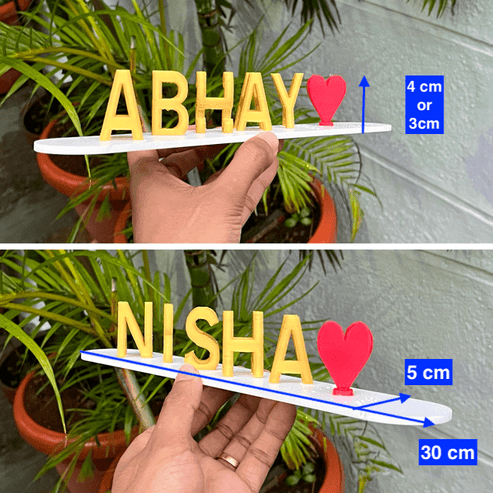 Dual Name Plank – The 3D Printing Store India