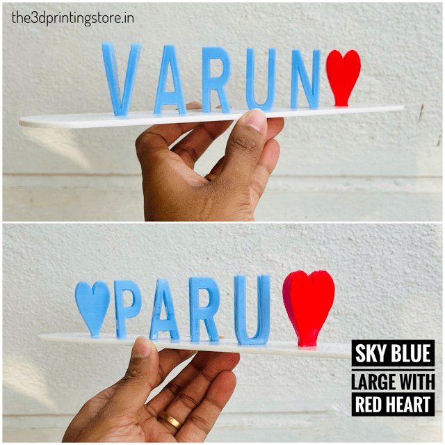 Dual Name Plank – The 3D Printing Store India