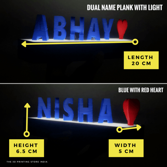 DUAL NAME PLANKS – The 3D Printing Store India