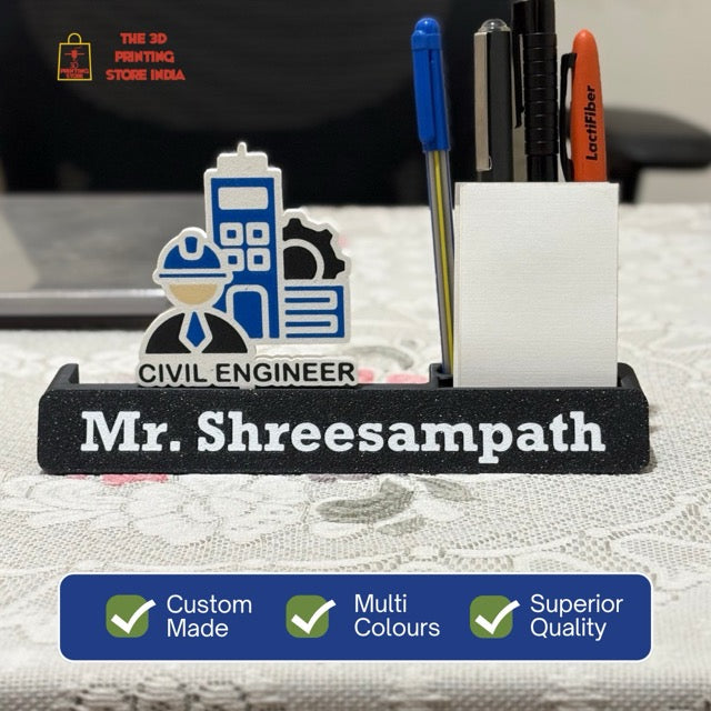 CIVIL ENGINEER - Desk Name Plank – The 3D Printing Store India