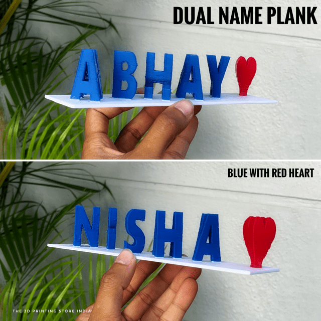 Dual Name Plank – The 3D Printing Store India