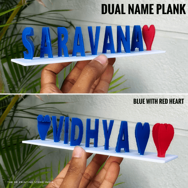 Dual Name Plank – The 3D Printing Store India
