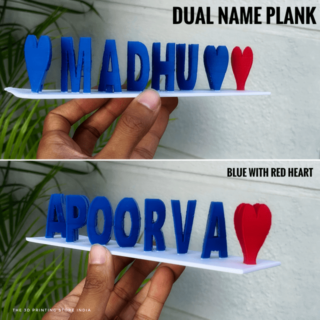 Dual Name Plank – The 3D Printing Store India