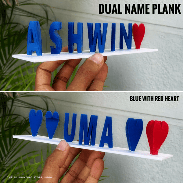 Dual Name Plank – The 3D Printing Store India