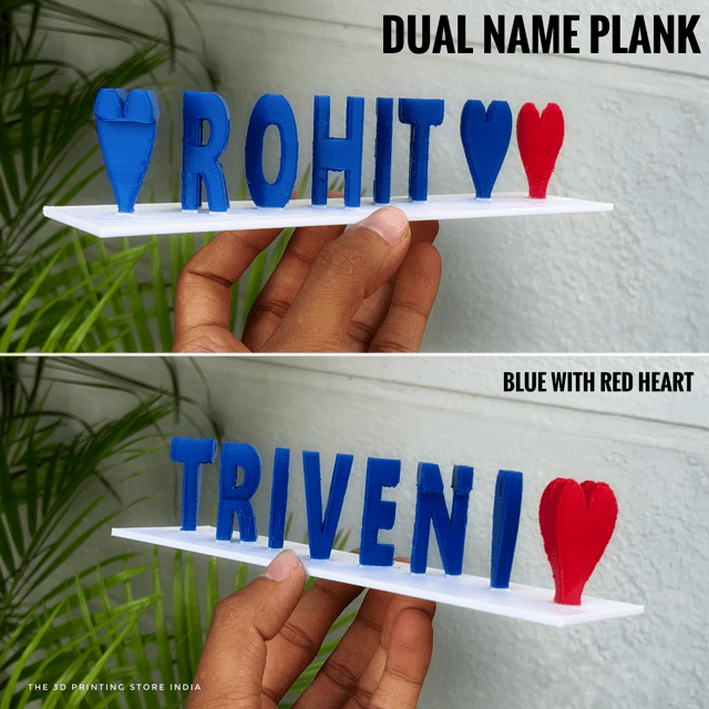 Dual Name Plank – The 3D Printing Store India