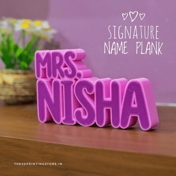 Signature Name Plank – The 3D Printing Store India