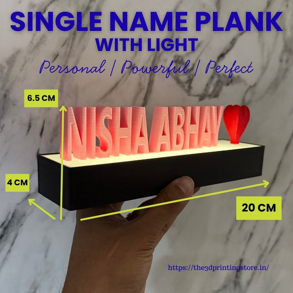 Single Name Plank – The 3D Printing Store India
