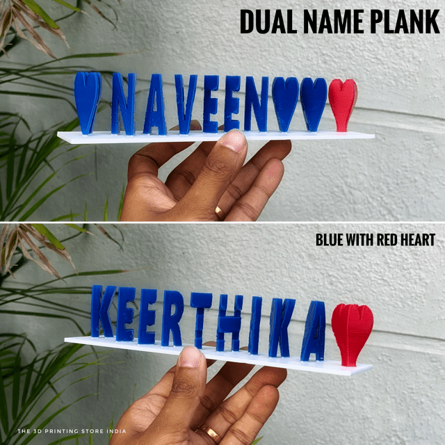 Dual Name Plank – The 3D Printing Store India